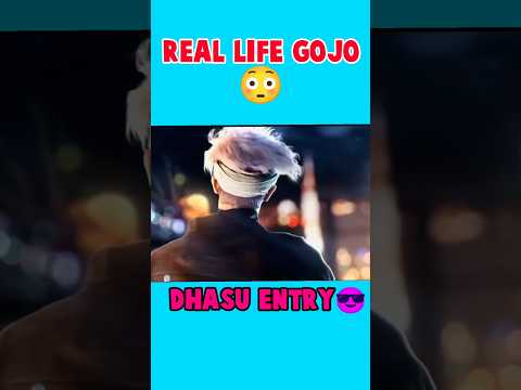 Real Life Satoru Gojo😳 Dhasu Entry😎 #shorts #jujutsukaisen #pokemon