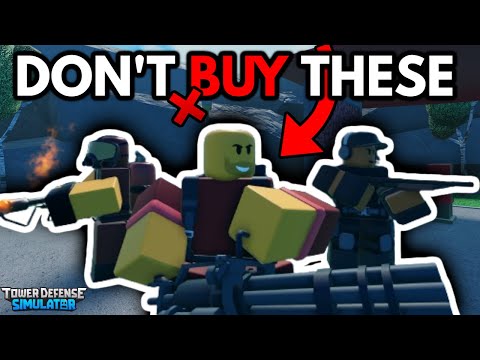 (OUTDATED) Tower Defense Simulator Towers You Shouldn't Buy | ROBLOX