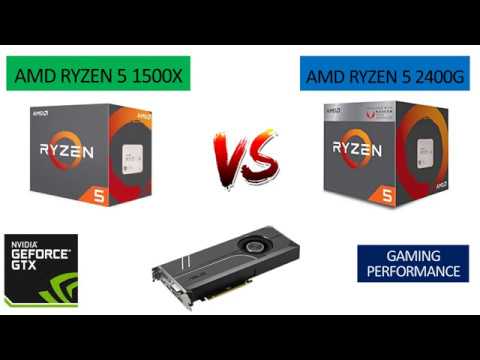 Ryzen 5 1500X vs Ryzen 5 2400G - GTX 1070 8GB - Benchmarks Comparison