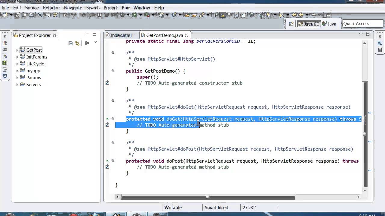 Servicing GET and POST requests in servlets - Startertutorials