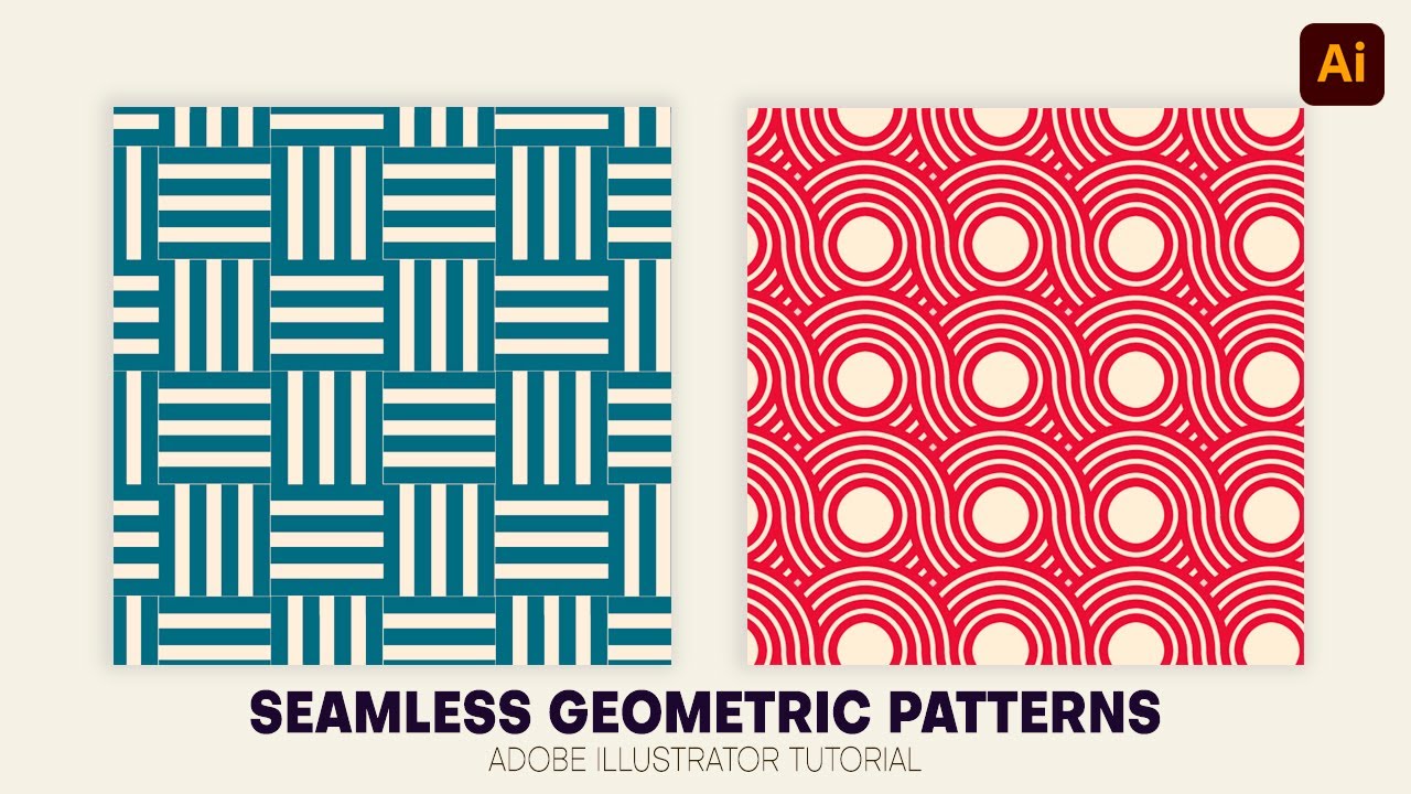 create seamless geometric patterns | adobe illustrator tutorial