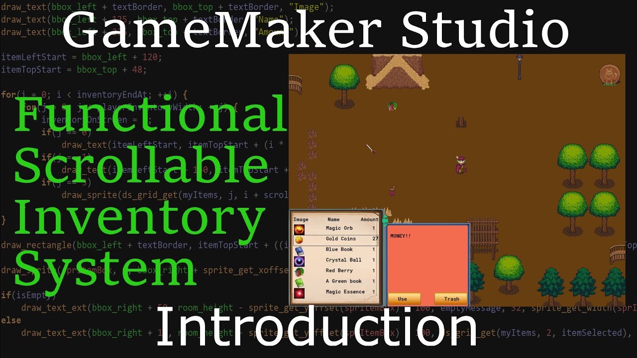 [GameMaker Studio] Inventory System Tutorial - Intro