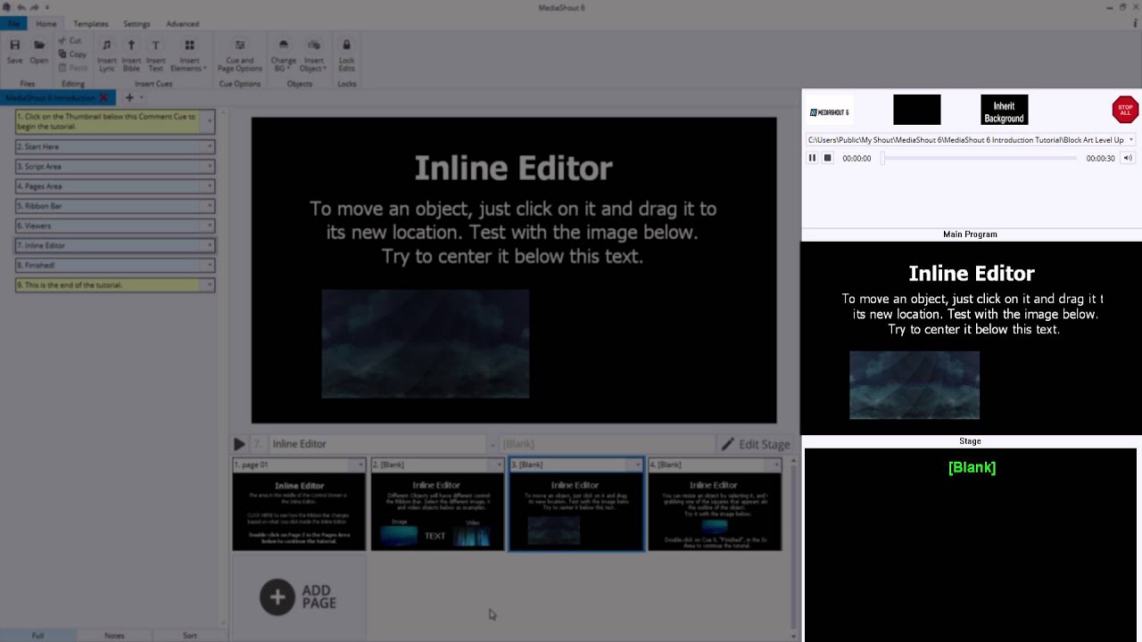 MediaShout 6 - Simplified Interface