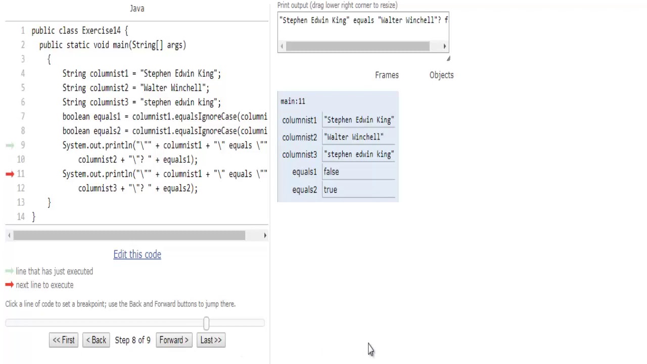 w3resource.com: Java String Exercise-14
