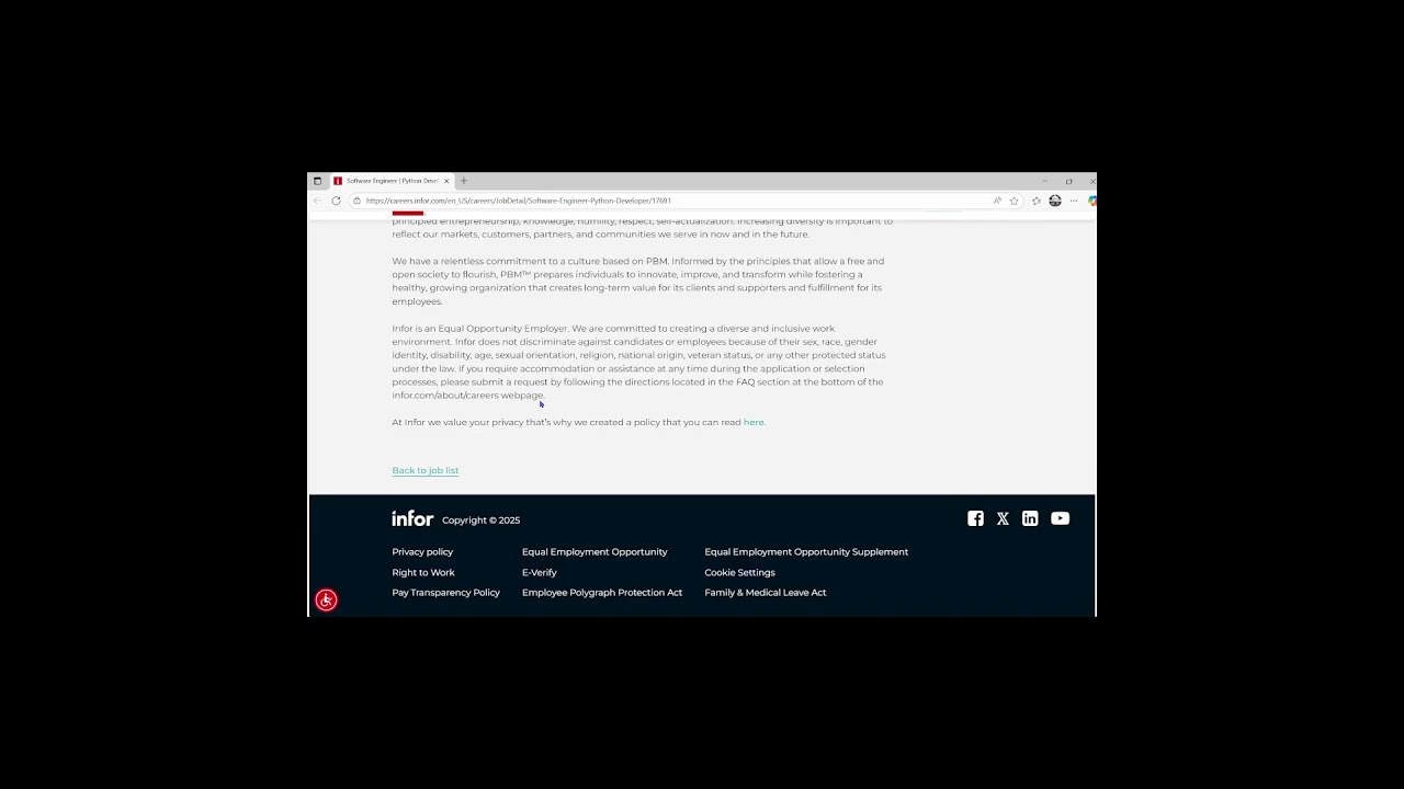 Infor is Hiring for Software Engineer  (Python Developer)