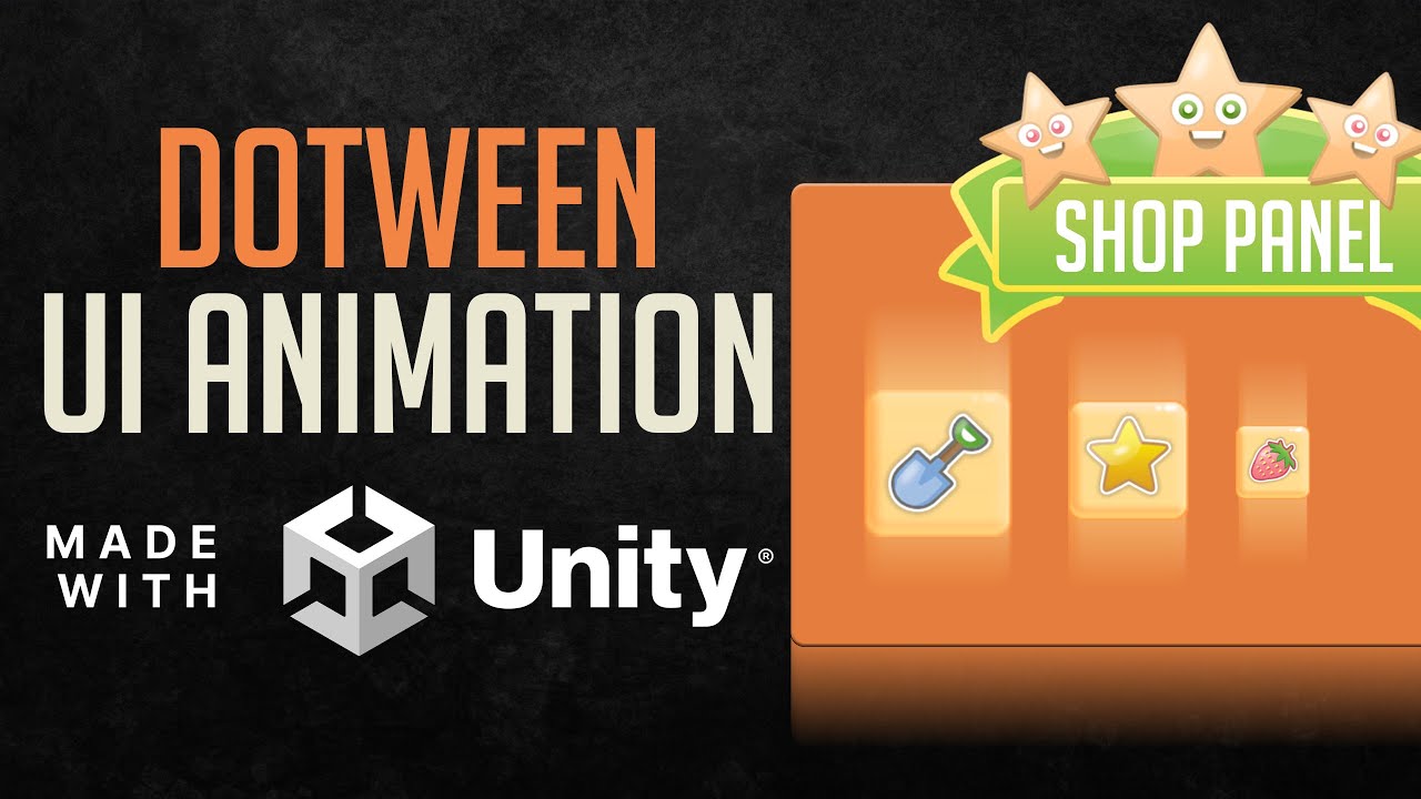 Pro UI Animation using  DoTween simple codes - Unity Engine Tutorial