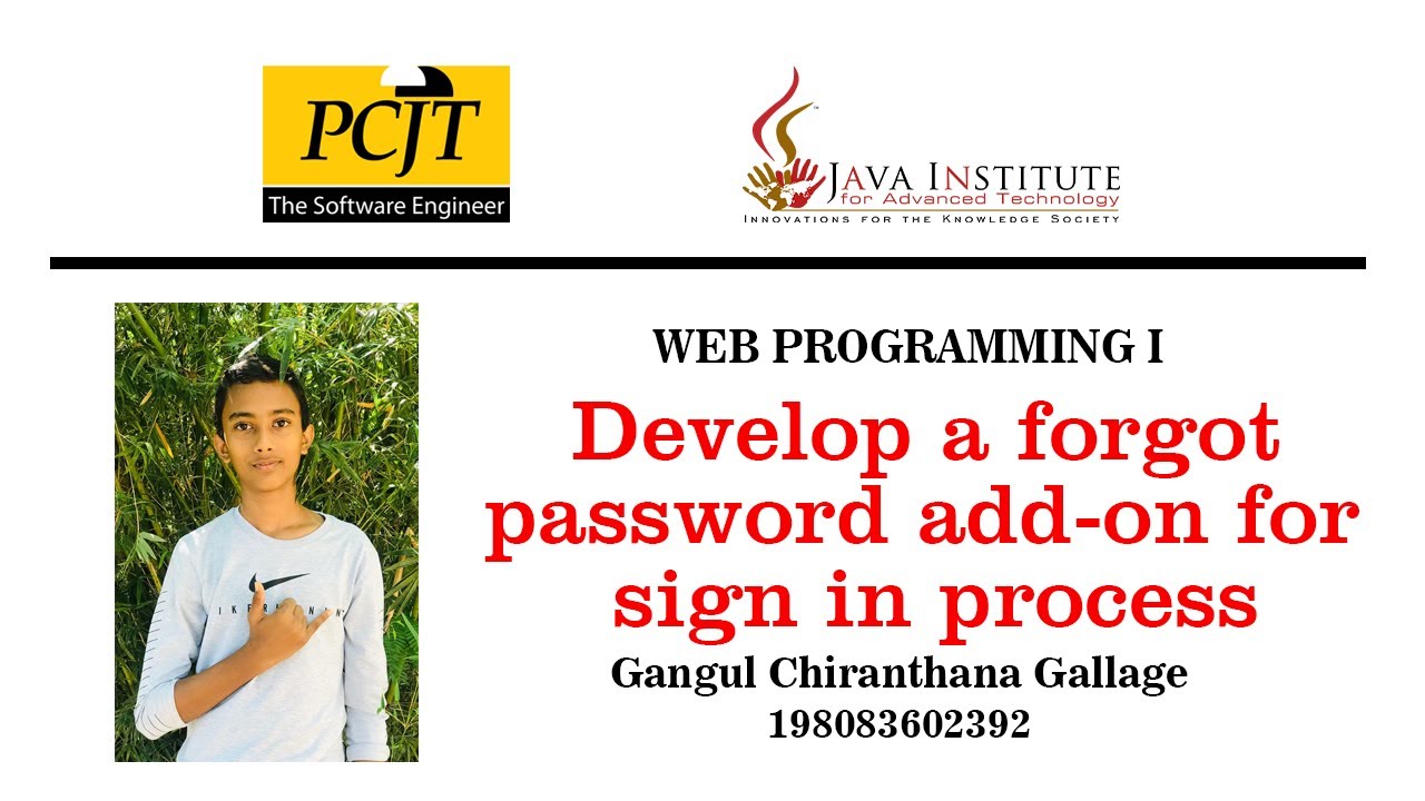 Web Project Task 05 | eshop - web programming 1 | Java Institute | Gangul Gallage