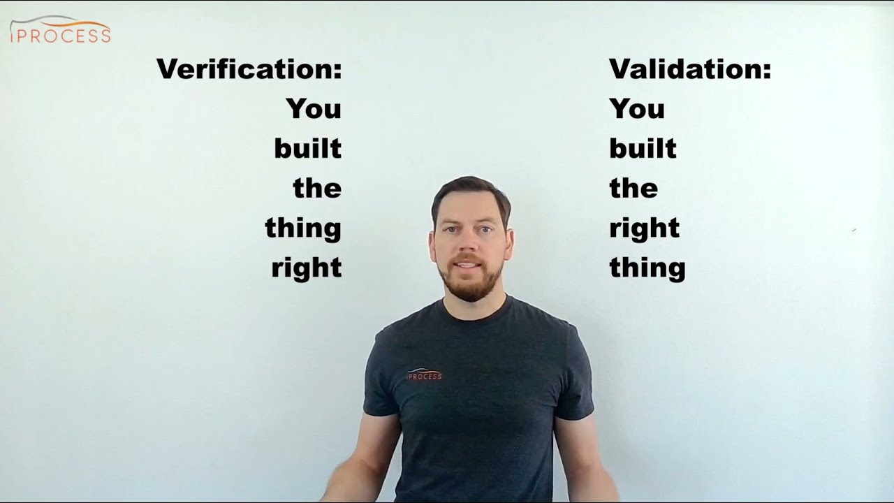 The difference between verification and validation - with special focus on experienced based testing