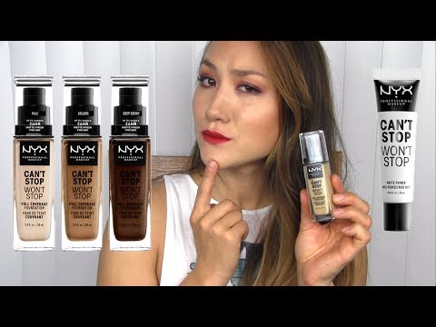 CAN'T STOP? NYX Can't Stop Won't Stop Primer & Foundation: Application & Wear Test
