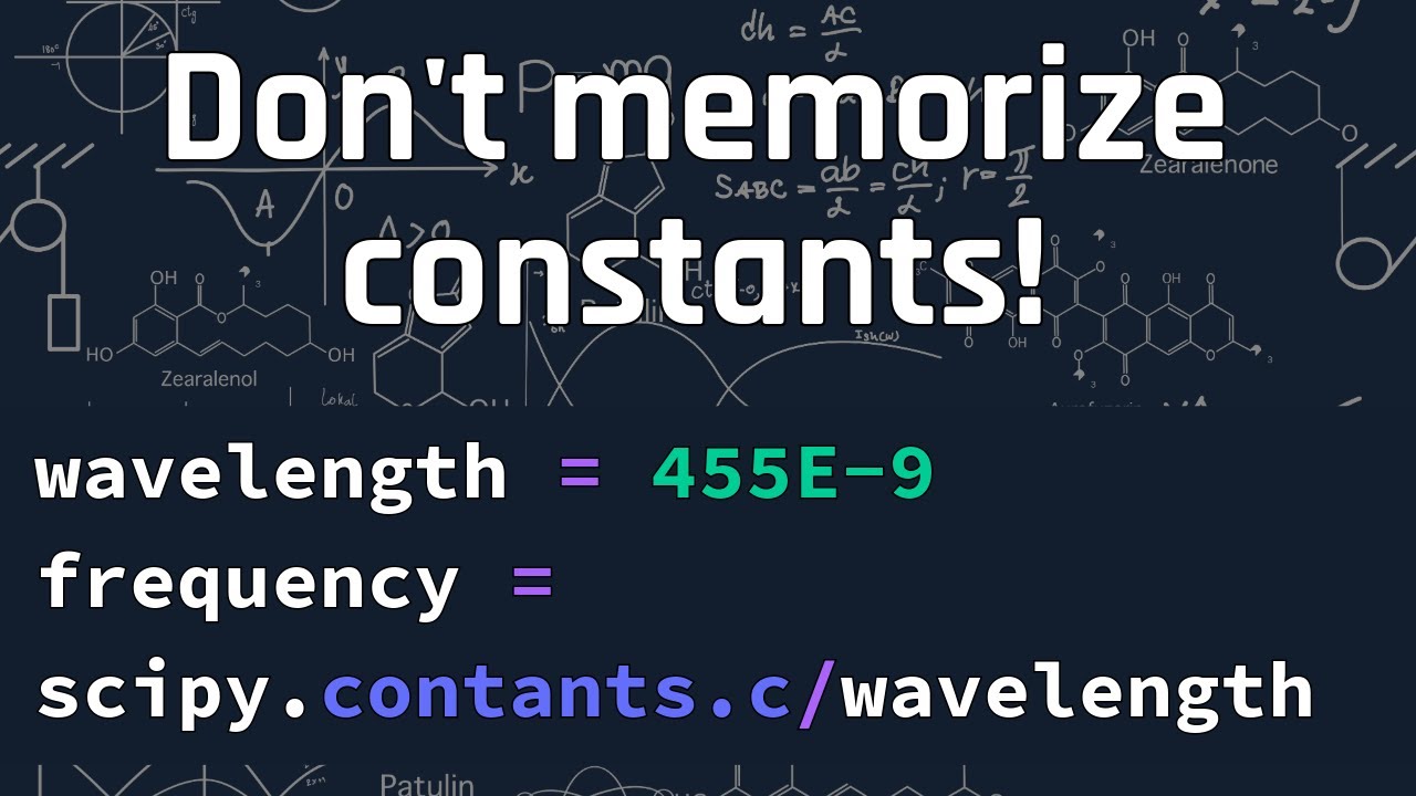 Solve Chemistry Problems with Python: Planck's Constant & Avogadro's Number!
