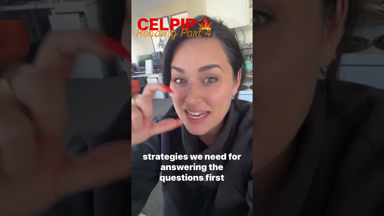 CELPIP Reading Part 4 Tips 🇨🇦✍️ #proftips #celpiptips #celpip #movetocanada