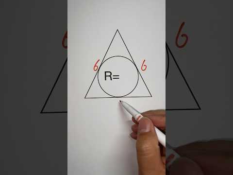 Inscribed circle: circle inscribed in a triangle #geometry