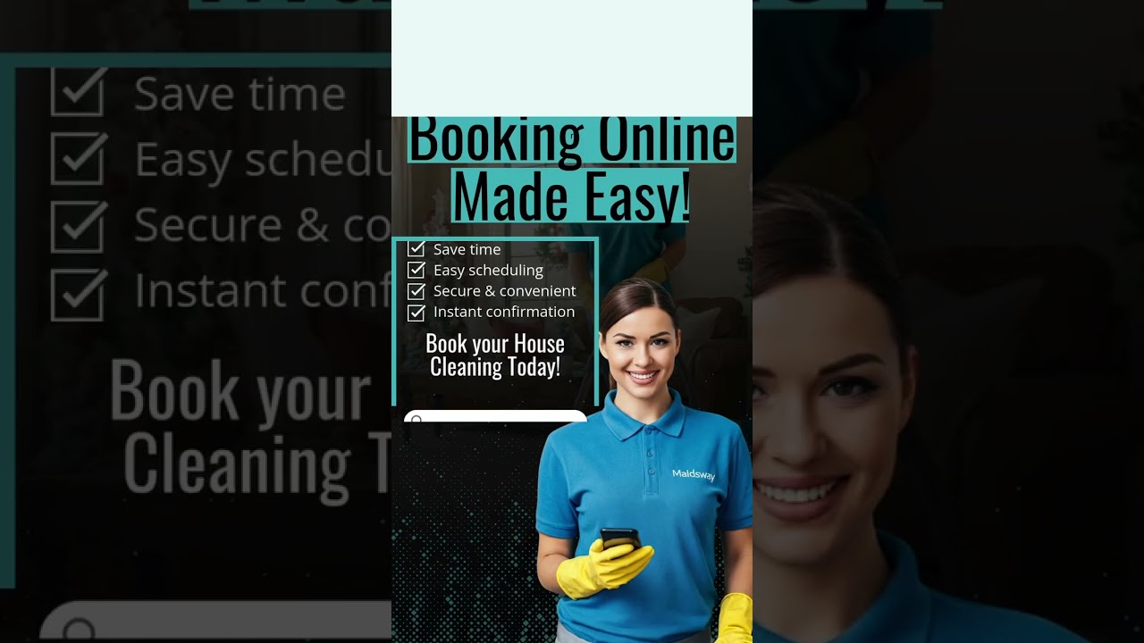 Booking online made easy! ✨  Need a sparkling clean home without the hassle?