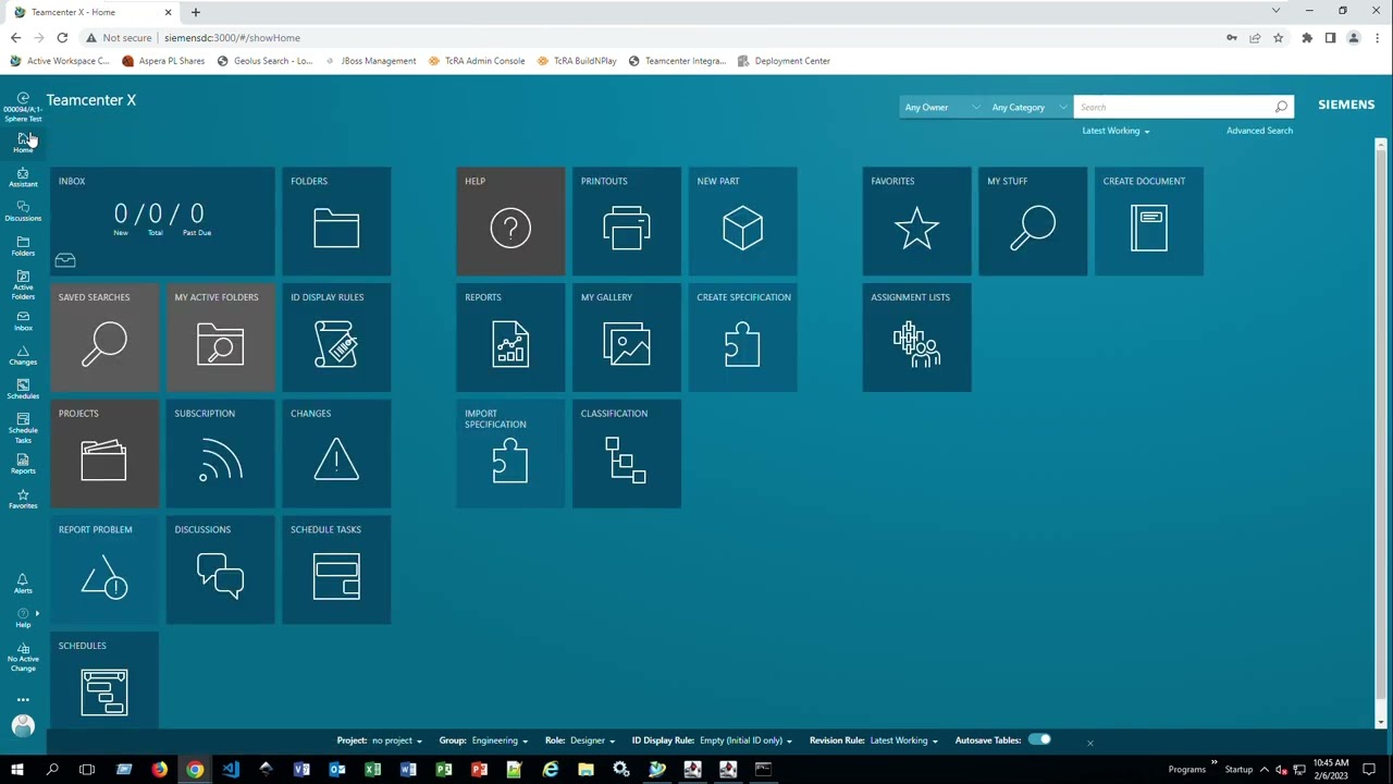 Active Workspace Overview