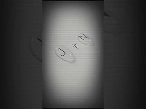 Letter J+N drawing ❤️ How to draw letter j+n with heart ✍️ #shorts #artist #ytshorts #letterart #art
