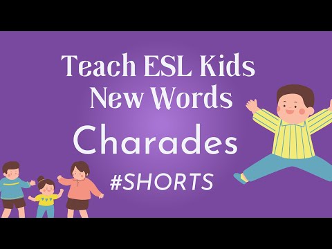 Teach ESL Kids New Words with Charades (Kindergarten, Young Learners) | For ESL Students #shorts