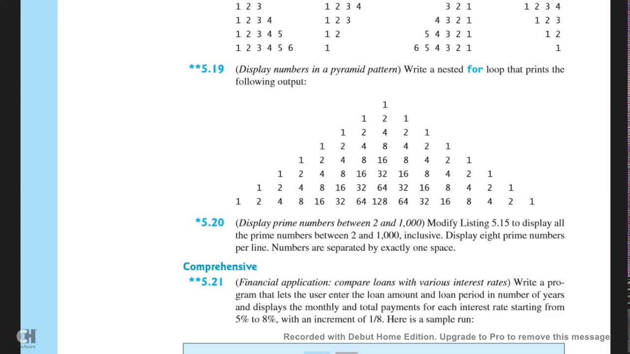 Introduction To Java Programming   Exercise 5 19a