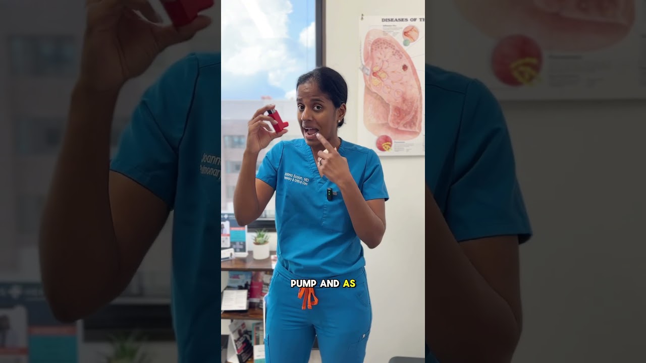 How to use your Albuterol rescue inhaler 🫁With pulmonologist Dr. Joanna Scoon!