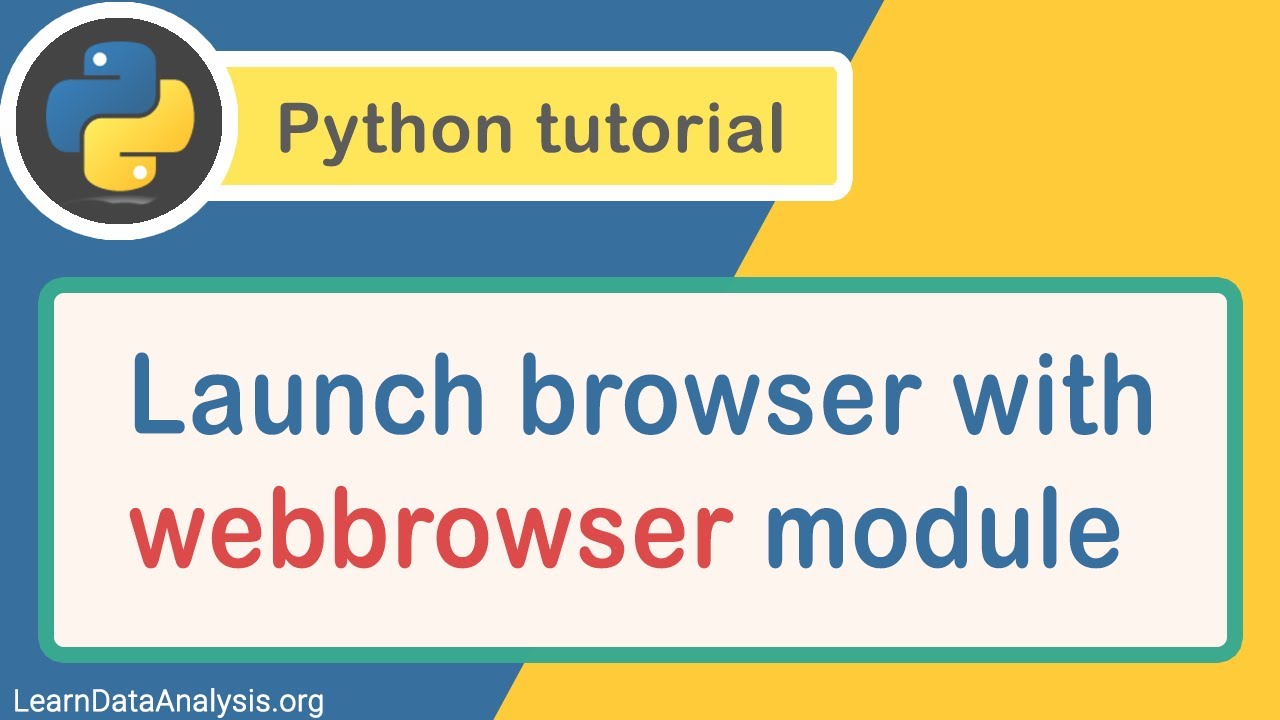 Open Web Browser With webbrowser Module in Python