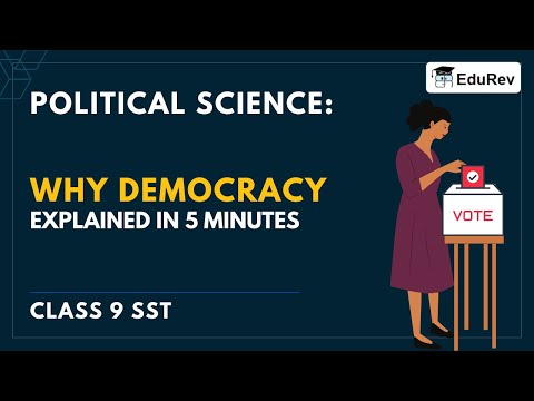 Why Democracy? Video Lecture - Social Studies (SST) Class 9