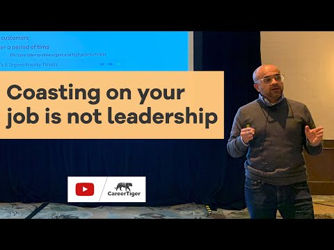 Coasting on your job is not leadership
