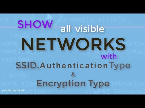 How to find SSID of Wi-Fi networks with authentication, networks or encryption type | PoinTECH