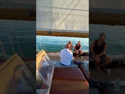 🌅 Sunset Cruise on General Patton's "When and If" ⛵ #KeyWest #Sailing #SunsetCruise #Shorts