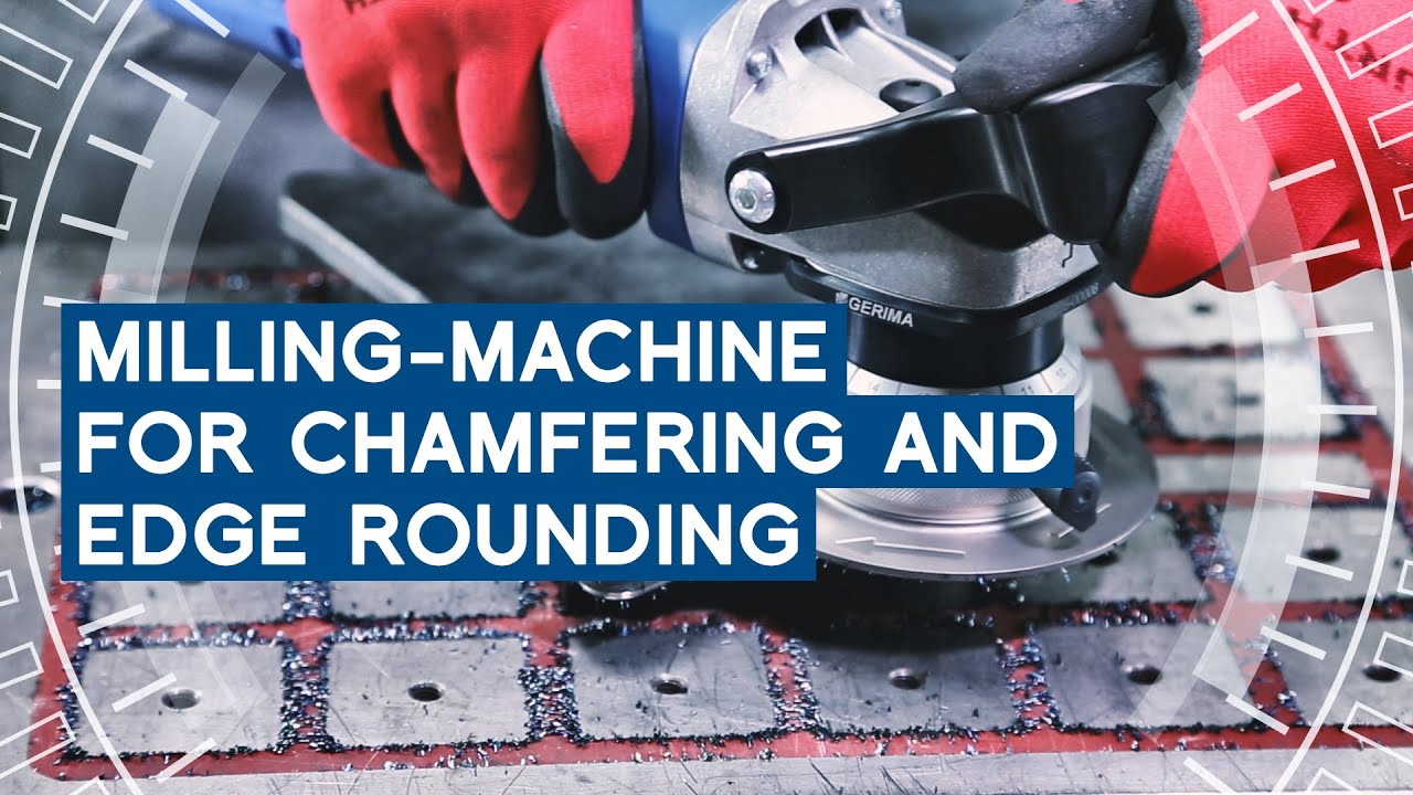 Mobile chamfering machines for chamfering and rounding edges: GERIMA SMA-MINI