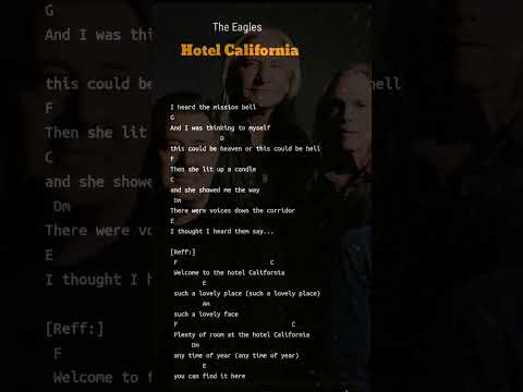 Chord The Eagles - Hotel California #shorts cover
