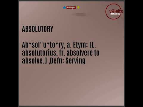 ABSOLUTORY