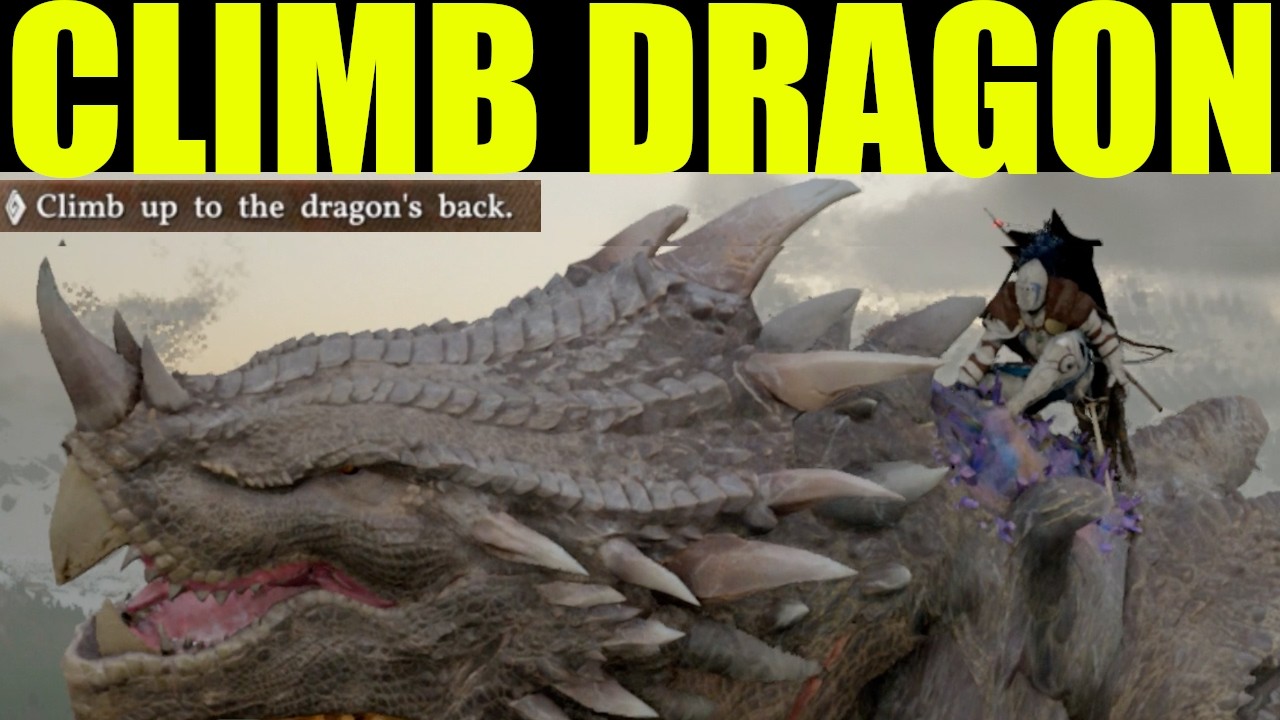 Crimson Desert - how to remove the spear from the dragon (Climb up dragons back) | Shackles of Fate