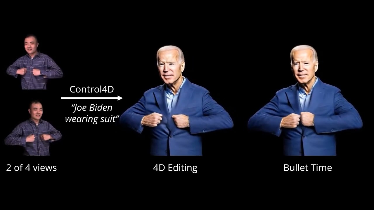 Control4D: Efficient 4D Portrait Editing with Text