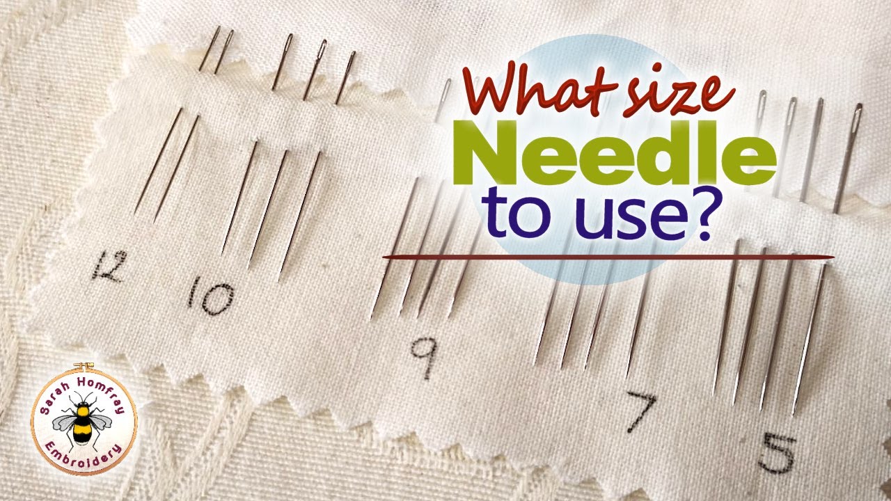 Are you using the right sized needle? I show you how to pick the right one!