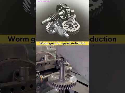 SLOW DOWN with Worm Gear Speed Reduction! #cadcam #3ddesign #wormgear #wormgearbox #speedreducer