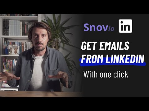 How To Get Emails From Linkedin Profiles (with one click)