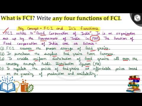 What is FCI? Write any four functions of FCI.