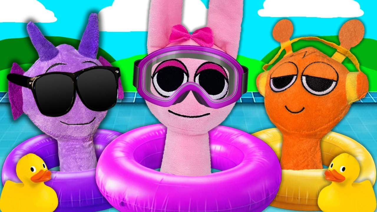 Pinki's Pool Party! - Sprunki Plush FULL MOVIE