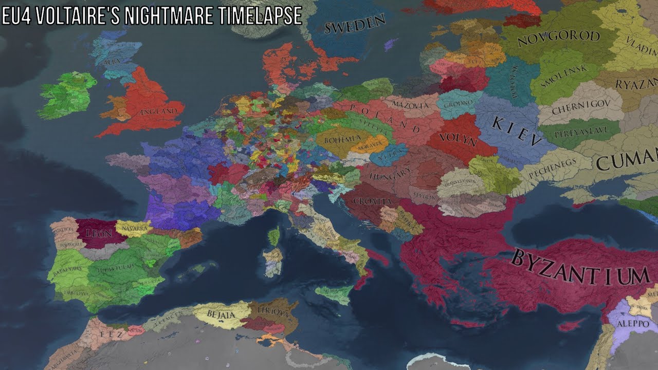 EU4 Voltaire's Nightmare Timelapse
