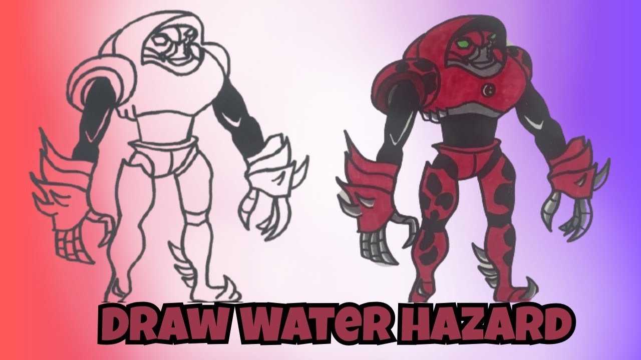 Drawing Water Hazard from Ben 10 | Epic Alien Fan Art Sketch