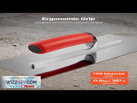 Tile Tools Stainless Steel Flat Finishing Trowel 10.9x4.4in Concrete VEVOR US Review