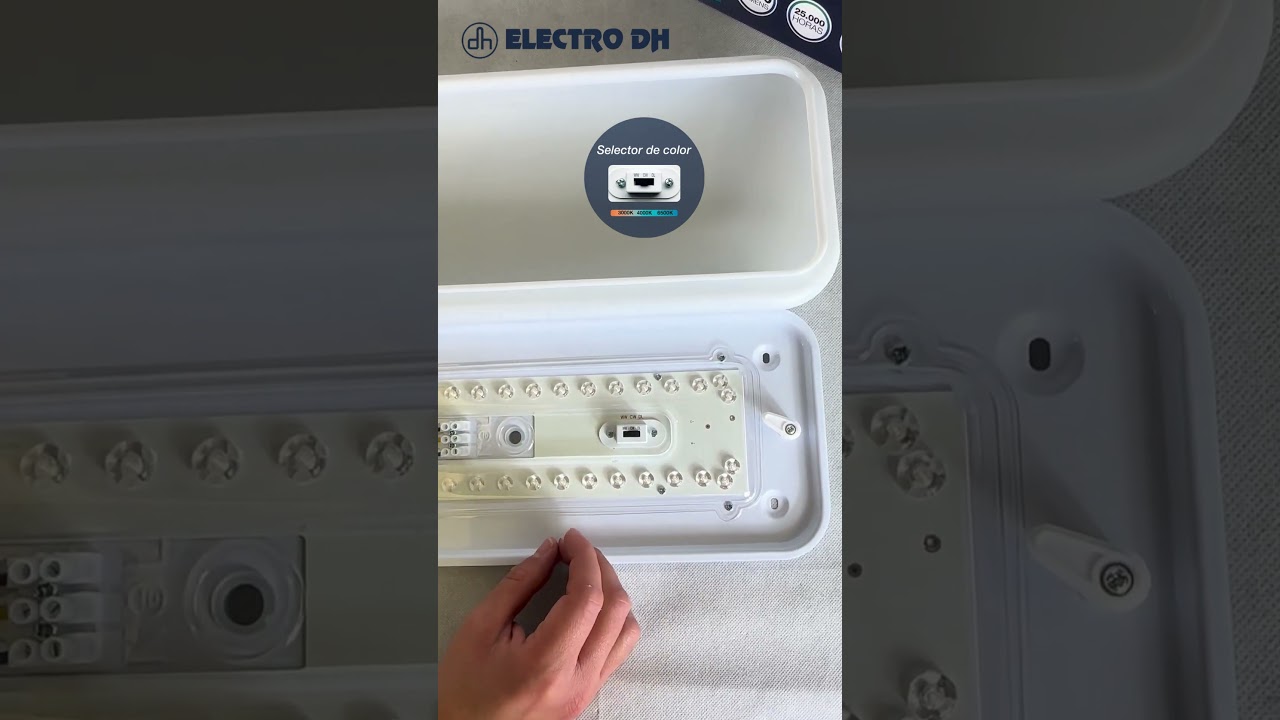 Plafón LED de techo rectangular: Modelo 83.349CCT