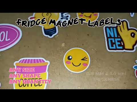 FRIDGE MAGNET LABELS WITHOUT VOICE