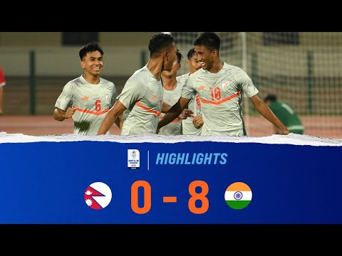 Nepal U-20 0 - 8 India U-20 | SAFF U-20 Championship | Highlights
