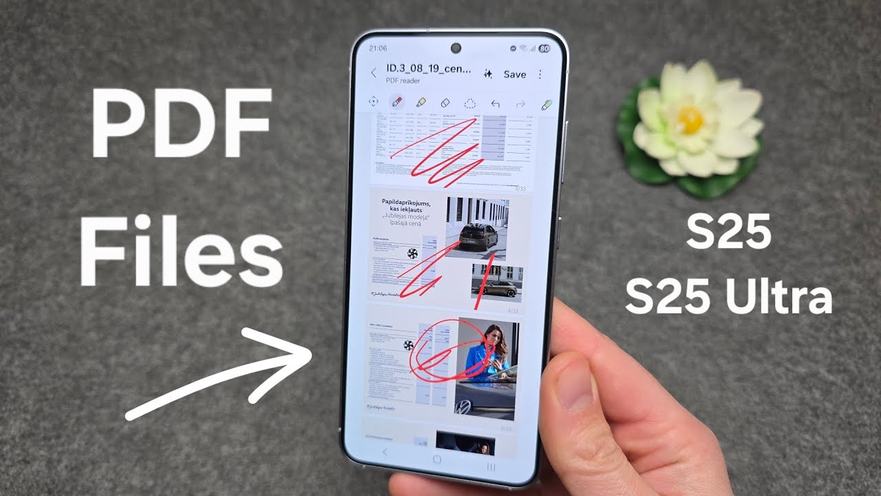 How to Open, Read & Edit PDF Files on Samsung Galaxy S25 / S25 Ultra