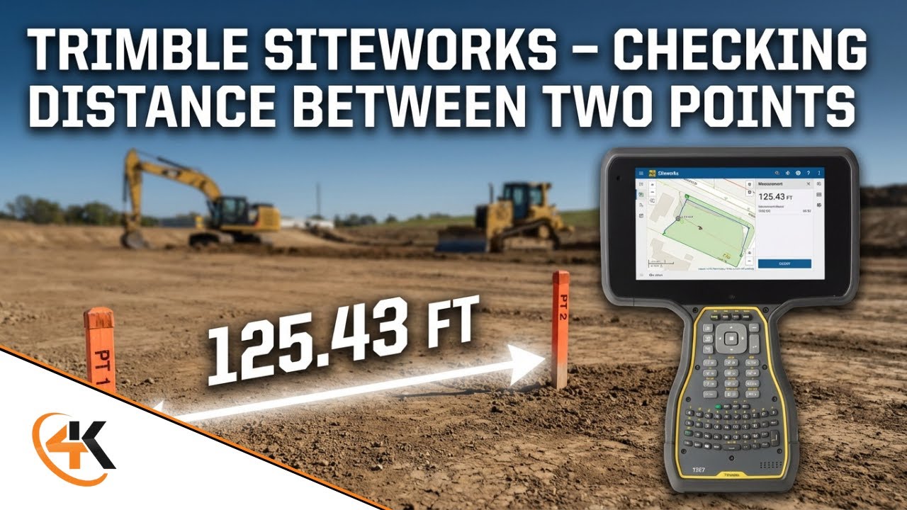 Trimble Siteworks - Checking Distance Between Two Points