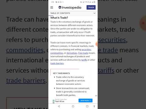Definition of trade
