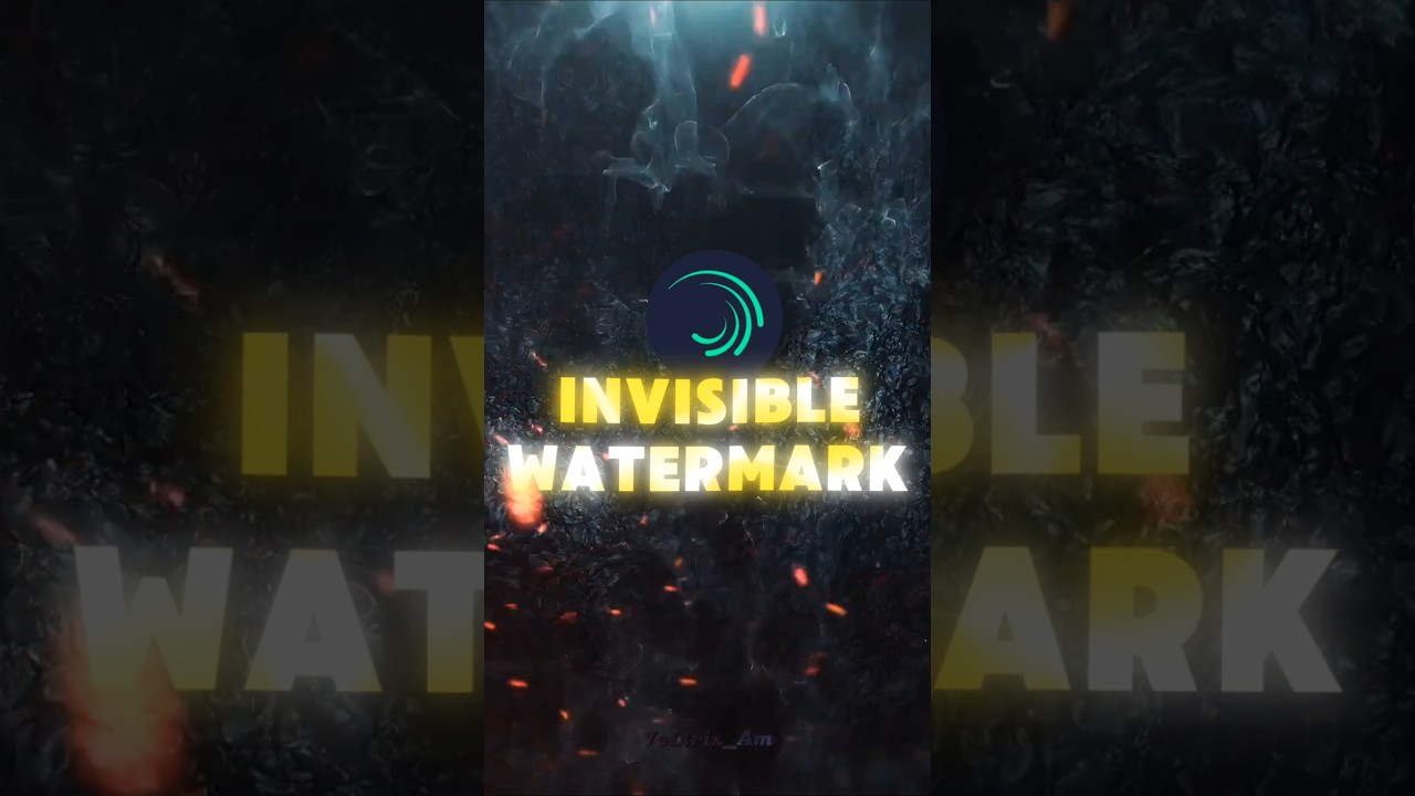 Invisible Watermark in Alight Motion?! ✨🔒 (Secret Trick!) #shorts #viral #tutorial #editing