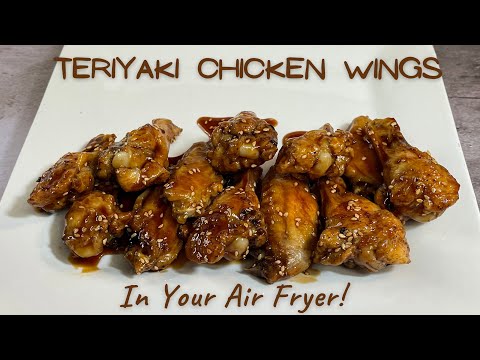 Air Fryer Teriyaki Chicken Wings | Easy Homemade Teriyaki Sauce | Simple Air fryer Recipes |