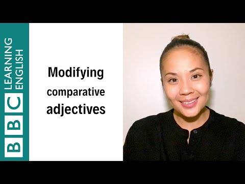 Modifying comparatives general gramm…: English ESL video lessons