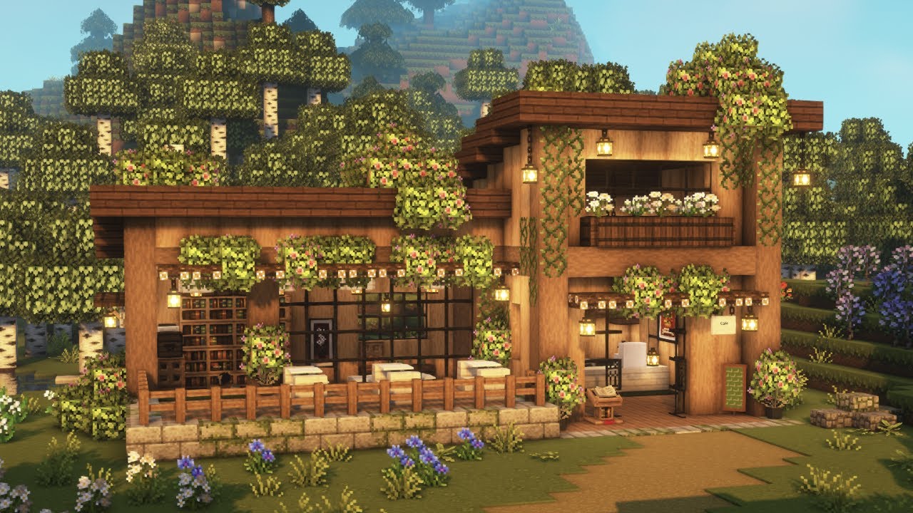 [Minecraft] ☕📕 Enchanting Cafe Tutorial / Mizuno's 16 Craft Resource Pack